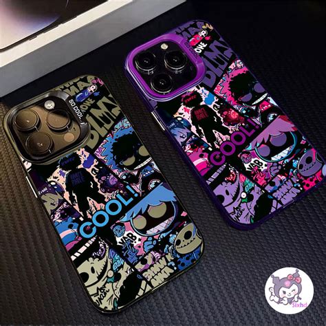 เคสโทรศัพท์มือถือ กันกระแทก ลายการ์ตูนกราฟฟิตี้ เด็กผู้ชาย 2 In 1
