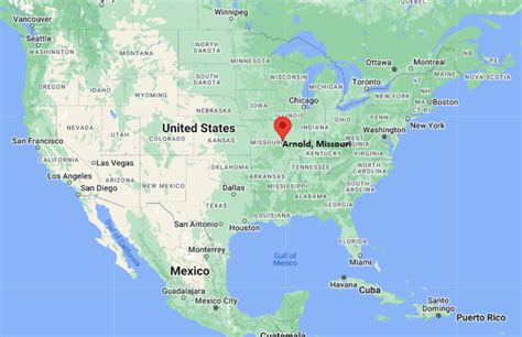 Where Is Arnold Mo Usa Location Map Of Arnold Missouri