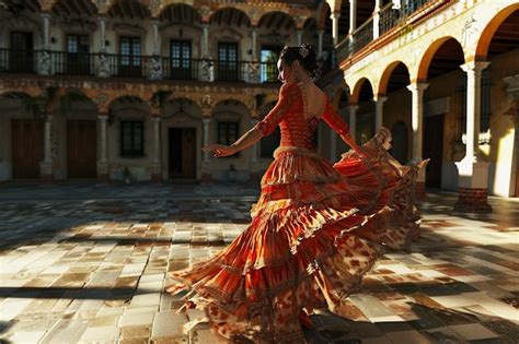 Premium Photo | Spirited flamenco dancing in lively squares