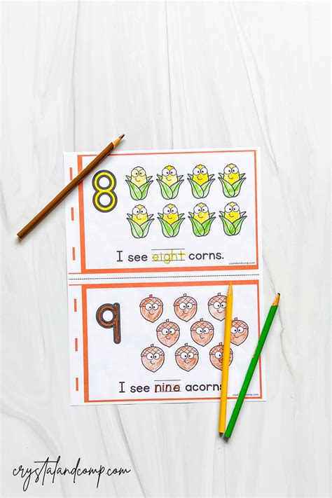 Fall Printable Counting Book