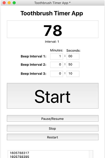 Learninglivecode My Toothbrush Timer Adding Initial Functionality