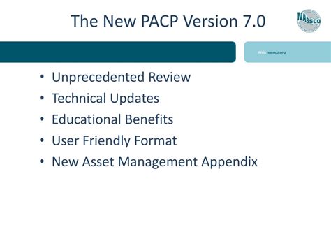 Ppt Pacp Version 7 0 Update Advantages And Updates For Pipeline