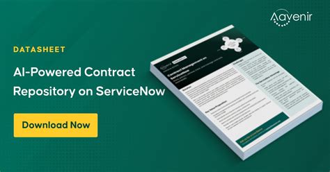 Aavenir Contractflow On Servicenow Essentials Edition Aavenir