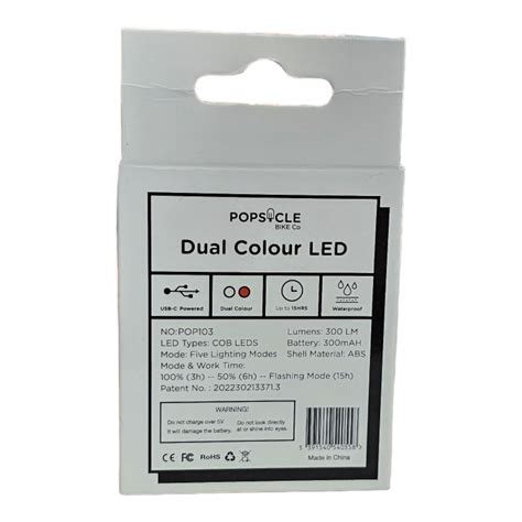 Popsicle Stick Usbc Dual Light Popsiclebikeco