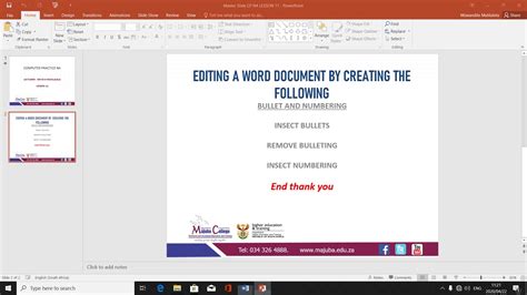 Computer Practice N4 Basic Editing Of A Word Document Part 11 Mr M H Mahlalela Youtube