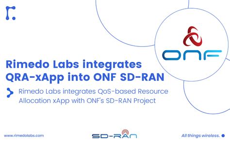 Rimedo Labs To Integrate QRA XApp With ONF S SD RAN