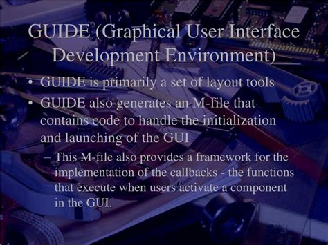 Ppt Creating Graphical User Interfaces Guis With Matlab Powerpoint Presentation Id3566654