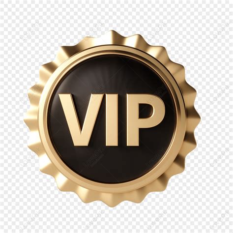 Vip 메달 일러스트입체블랙 골드골든 Png 일러스트 무료 다운로드 Lovepik