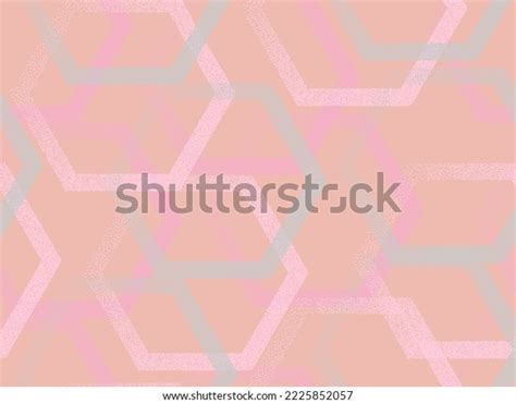 Perforated Hexagon Geometric Seamless Vector Pattern Stock Vector
