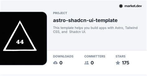 Astro Shadcn Ui Template Ecosystem Directory Marketdev