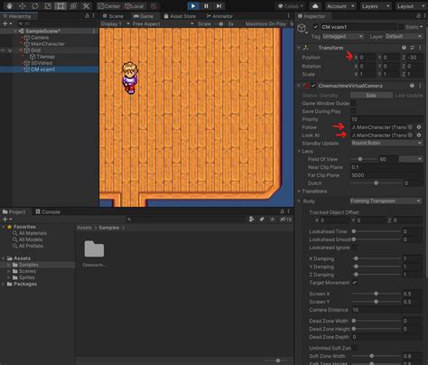 Cinemachine Camera Is Off Center And Wont Follow Character Unity Engine Unity Discussions