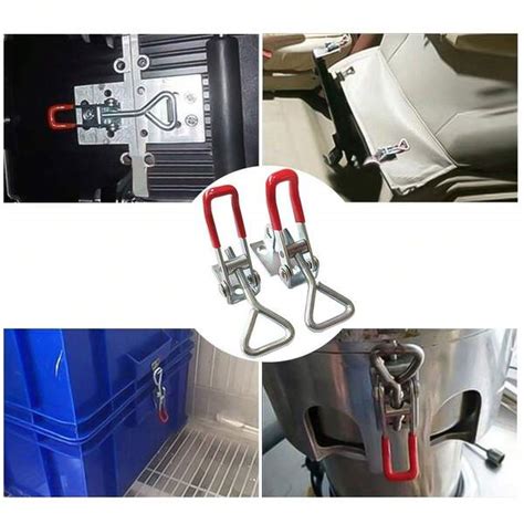 4 Piece Turnlock Metal Box Lock Small Adjustable Tension Clamp Toggle Lock 100kg For Door Frames