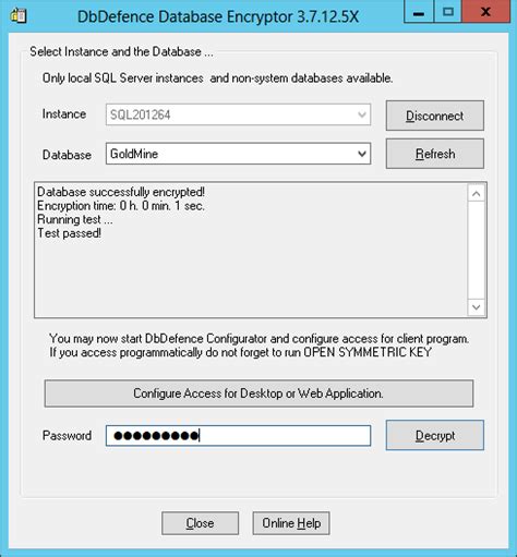 Decrypting A Database