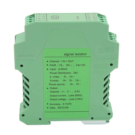 dc current signal isolator 24v 4‑20ma dc signal conditioner 3 proof