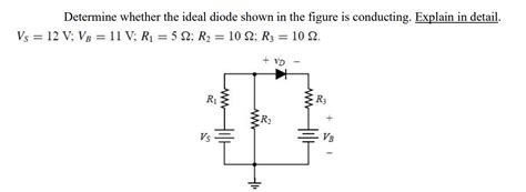 Solved Determine Whether The Ideal Diode Shown In The Figure Chegg
