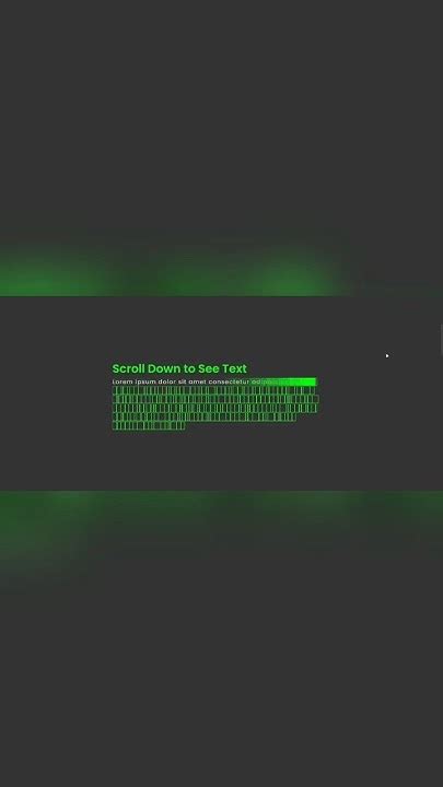 Create A Cool Scrolling Text Reveal Effect With Html Css And Javascript Youtube
