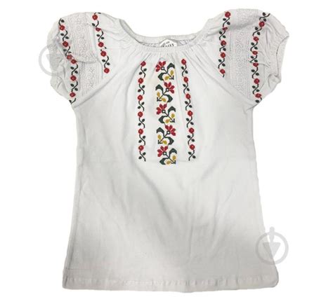 ᐉ Вышиванка для девочек Joiks р 110 белый Wu 04 • Купить в Киеве Украине • Лучшая цена в Эпицентре