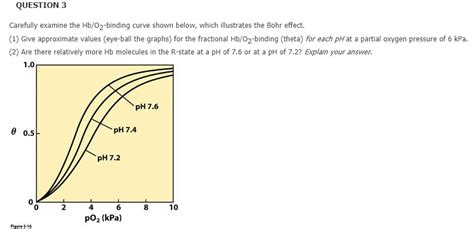 Solved Question 3 Carefully Examine The Hb O2 Binding Curve