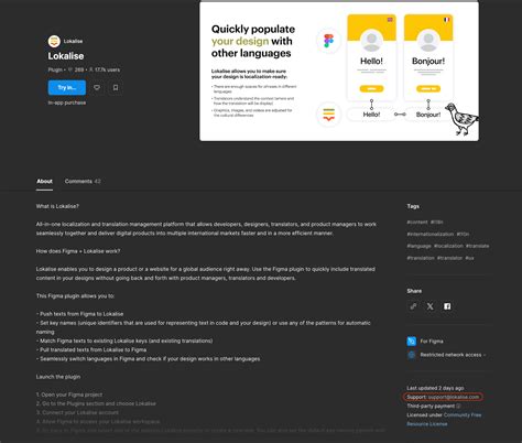 Plugin Lokalise Error Figma Forum