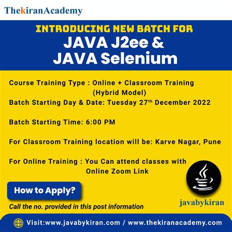 the kiran academy java by kiran on linkedin newbatch