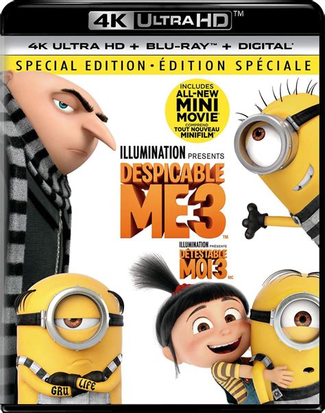 Despicable Me 3 [4k Ultra Hd Blu Ray Digital Hd] Amazon Ca Steve