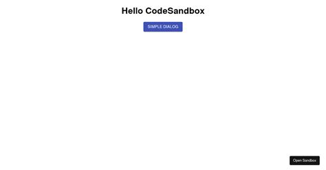Mui Modal Provider Examples Codesandbox