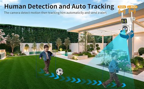 Escanu Dual Lens Security Camera Outdoor Wifi Camera For Home Security Home