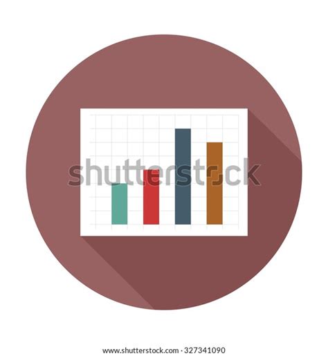 Bar Chart Colored Vector Illustration Stock Vector Royalty Free