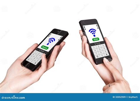 nfc near field communication stock image image of hold