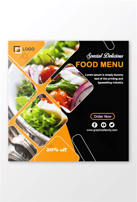 Food Menu Banner Design PSD Free Download Pikbest