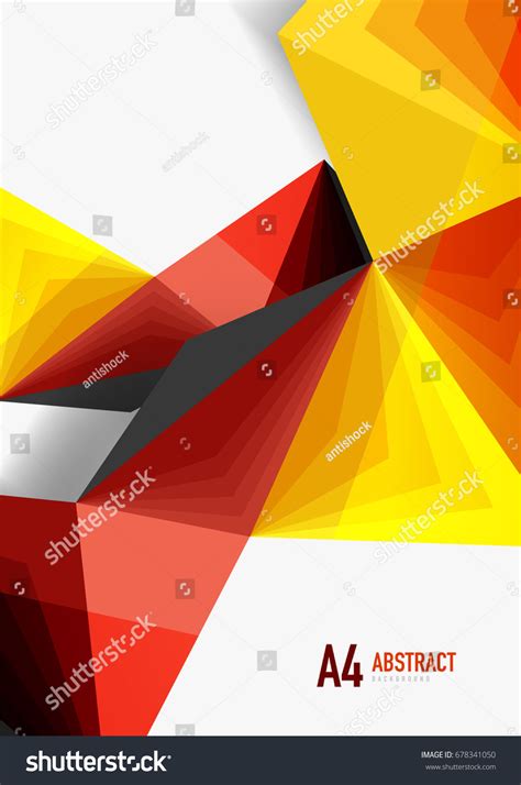 Vector Low Poly Style D Triangle Stock Vector Royalty Free Shutterstock