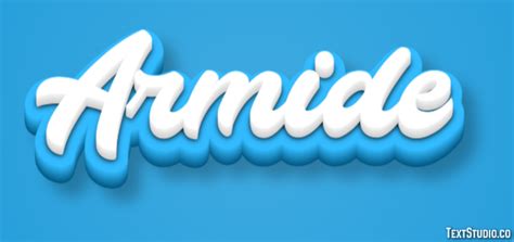 Armide Effet De Texte Et Design De Logos Prénom