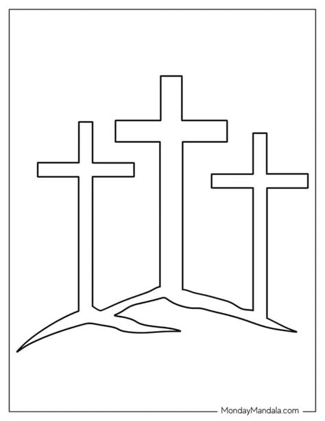 Cruxifix On Cross Printable Stencil Printable Stencils