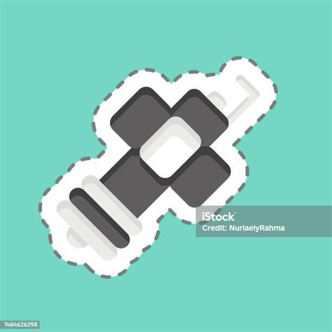 스티커 라인 컷 점화 플러그 자동차 서비스 기호와 관련이 있습니다 수리 엔진 간단한 그림 강철에 대한 스톡 벡터 아트 및 기타 이미지 Istock