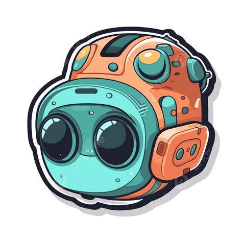 Robot Helmet Vector