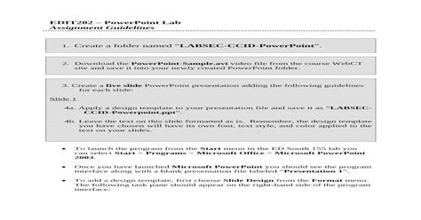 Pdf Edit202 Powerpoint Lab Assignment Guidelines Dokumen Tips