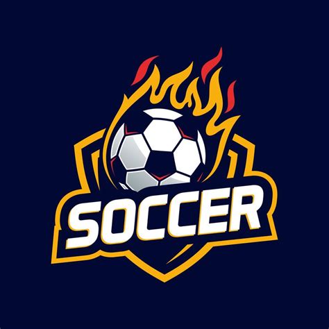 Soccer Football Badge Logo Design Templates Sport Team Identity Vector