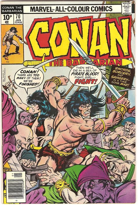 Conan The Barbarian Vol 1 No 70 Us Marvel Comic Jan 1977