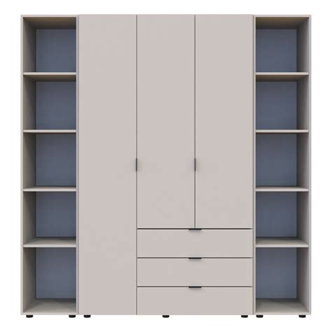 Розпашна Шафа для одягу Doros Гелар з 2 Етажерками Кашемір 3 ДСП 192 6х49 5х203 4 80737646