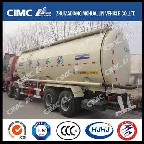 Cimc Huajun 84 Chassis Powdercement In China Brand Tank Truck Powder Tank Truck And Cement