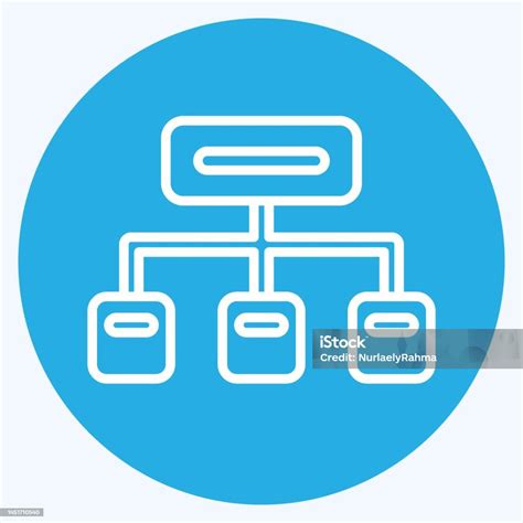 Icon Clustering Related To Machine Learning Symbol Blue Eyes Style Simple Design Editable Simple