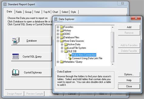 How To Create A Crystal Report Sql Server Database Report