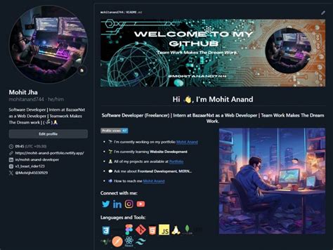 Sharing My Github Profile And Projects Mohit Anand Posted On The