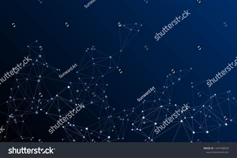 Geometric Plexus Structure Cybernetic Concept Network Stock Vector Royalty Free 1435788935