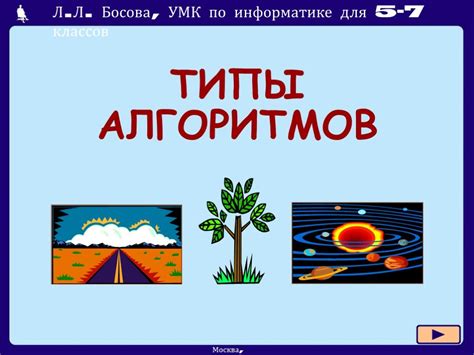 Презентация "Типы алгоритмов" (6 класс) по информатике – скачать проект
