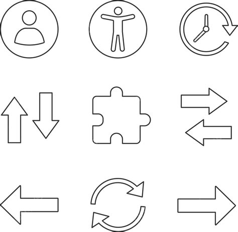 Uiux Linear Icons Set Ui Pack Outline Vector Ui Pack Outline Png And