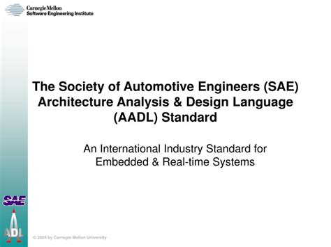 Ppt The Society Of Automotive Engineers Sae Architecture Analysis