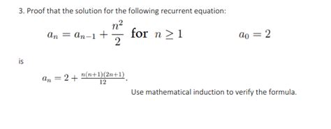 Recursive Algorithms Can Somebody Help Me With This Mathematical