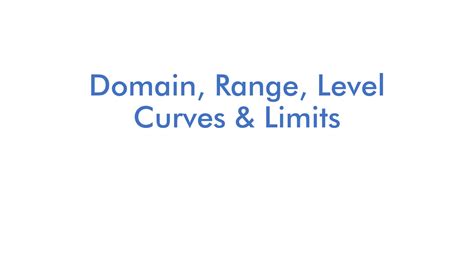SOLUTION Calculus Domain Range Concept With Examples Studypool