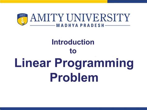 2 Introduction Linear Programming Problemsppt